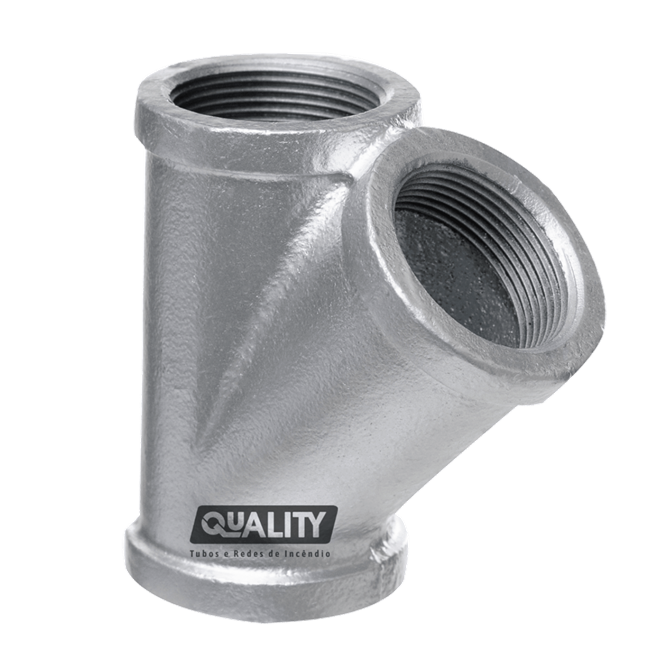 Tee Galvanizado 45° de 1/2" até 4" (Y)