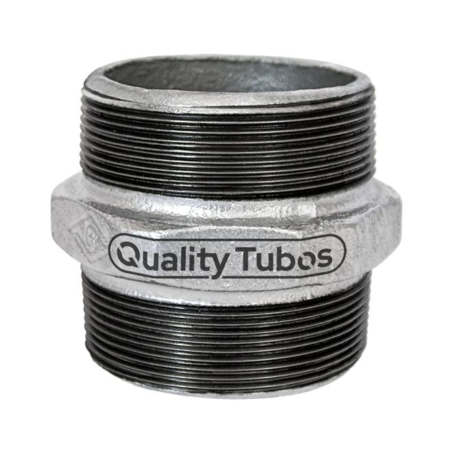 Niple Duplo Galvanizado de 2 1/2"